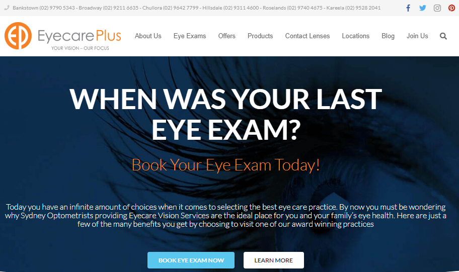 Conditions of Sale - Eyecare Plus